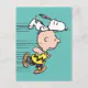 Peanuts | Snoopy & Charlie Brown Run Postcard | Zazzle