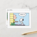 Peanuts | Snoopy & Charlie Brown Thank You Postcard | Zazzle