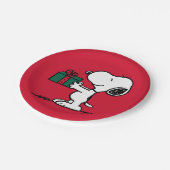 Peanuts | Snoopy Christmas Gift Giver Paper Plates | Zazzle