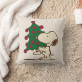 Peanuts | Snoopy Christmas Tree Throw Pillow | Zazzle