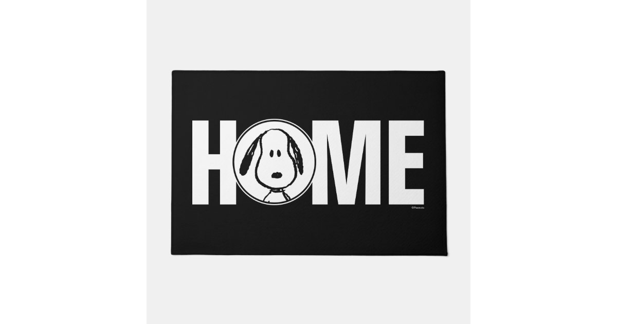 Peanuts | Snoopy Circle Doormat | Zazzle
