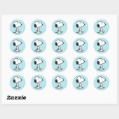 Peanuts | Snoopy Classic Round Sticker | Zazzle