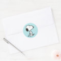 Peanuts | Snoopy Classic Round Sticker | Zazzle