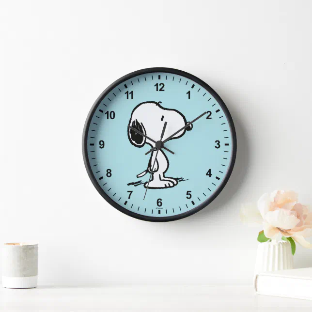 Peanuts | Snoopy Clock | Zazzle