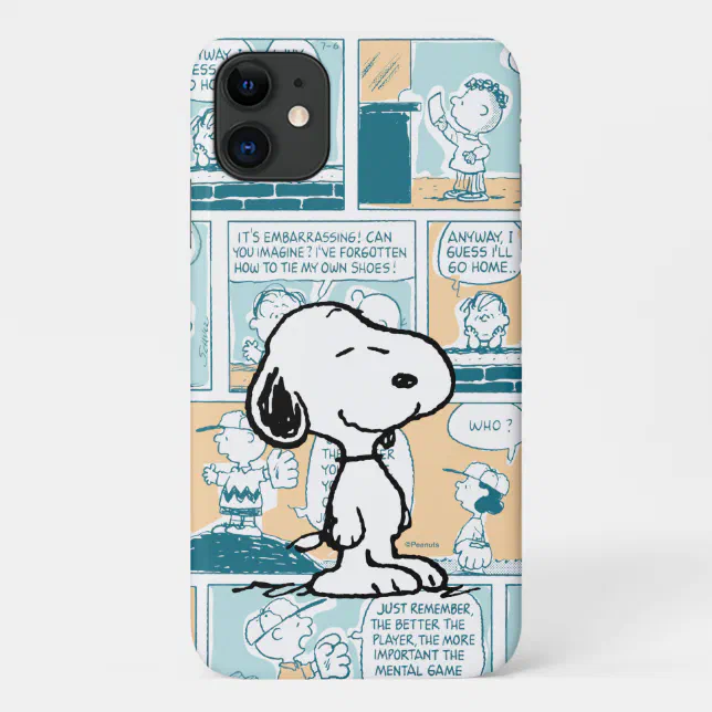Peanuts | Snoopy Comic Pattern Case-Mate iPhone Case | Zazzle
