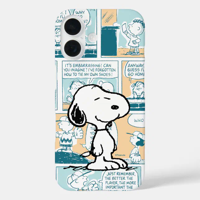 Peanuts | Snoopy Comic Pattern Case-Mate iPhone Case | Zazzle