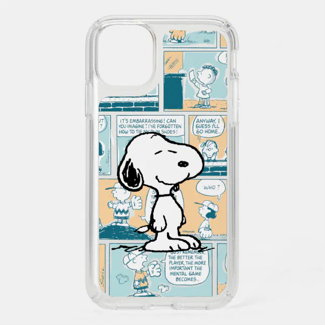 Peanuts | Snoopy Comic Pattern Speck iPhone 11 Case | Zazzle