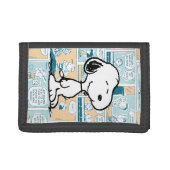 Peanuts | Snoopy Comic Pattern Trifold Wallet | Zazzle