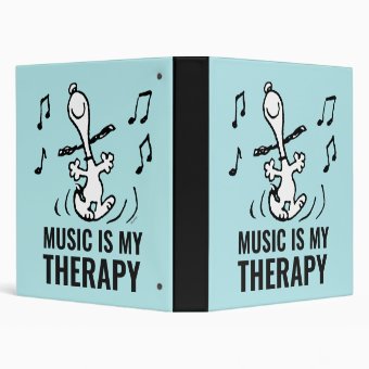 Peanuts | Snoopy Dancing 3 Ring Binder | Zazzle