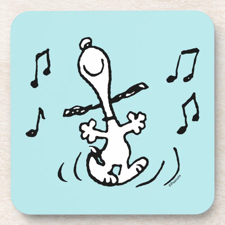 Peanuts | Snoopy Dancing Beverage Coaster | Zazzle Peanuts | Snoopy Dancing Beverage Coaster | Zazzle