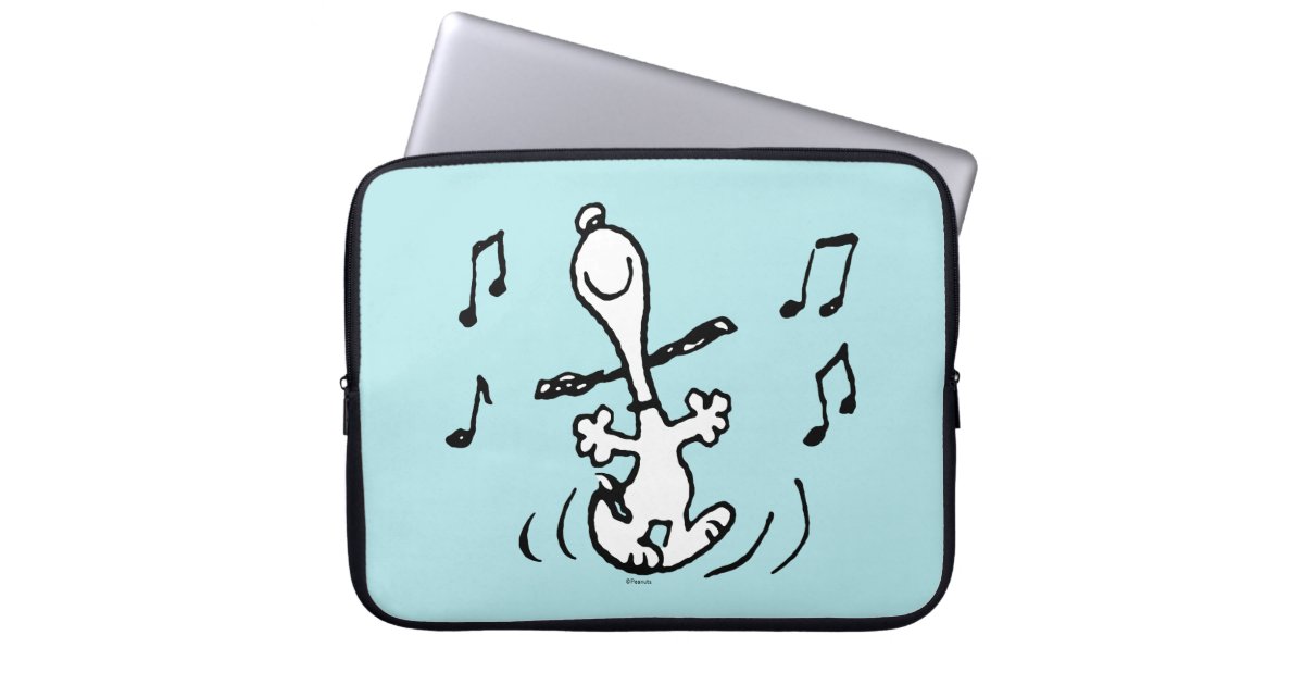 Peanuts | Snoopy Dancing Laptop Sleeve | Zazzle