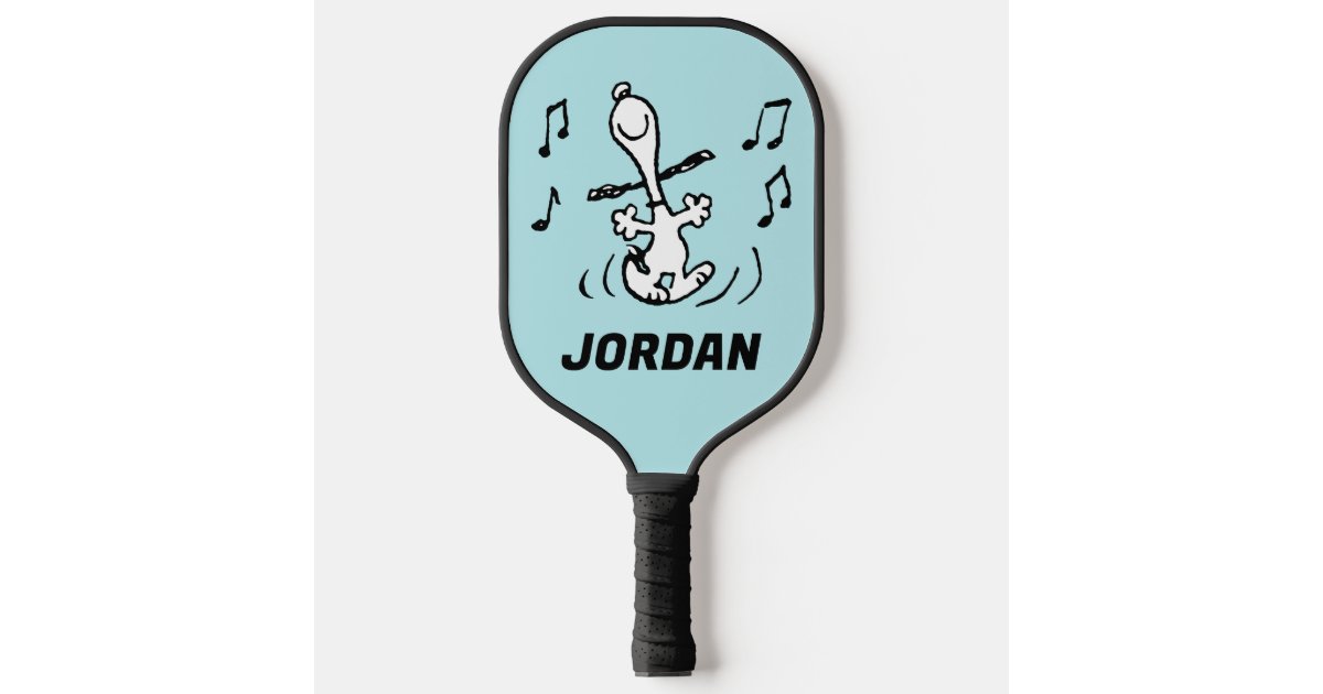 Peanuts | Snoopy Dancing Pickleball Paddle | Zazzle