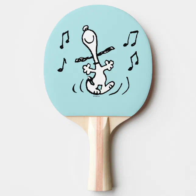 Peanuts | Snoopy Dancing Ping Pong Paddle | Zazzle