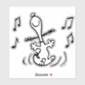 Peanuts | Snoopy Dancing Sticker | Zazzle