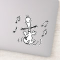 Peanuts | Snoopy Dancing Sticker | Zazzle