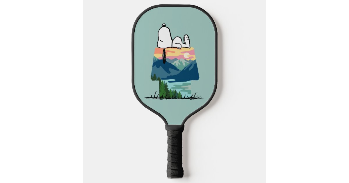 Peanuts | Snoopy Dog House Go Wild Pickleball Paddle | Zazzle