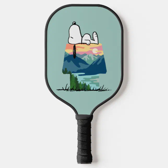 Peanuts | Snoopy Dog House Go Wild Pickleball Paddle | Zazzle