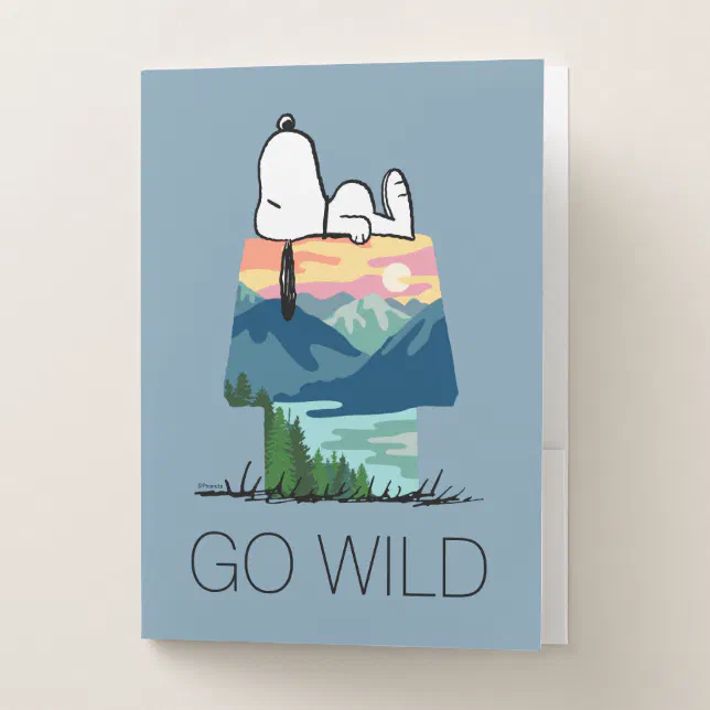 Peanuts | Snoopy Dog House Sunrise Pocket Folder | Zazzle