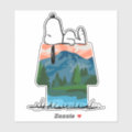 Peanuts | Snoopy Dog Sunset View Sticker | Zazzle