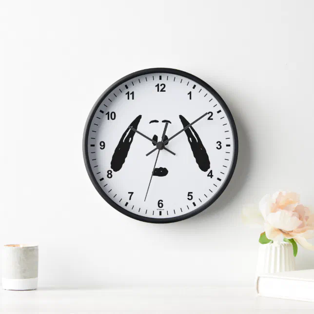 Peanuts | Snoopy Face Clock | Zazzle