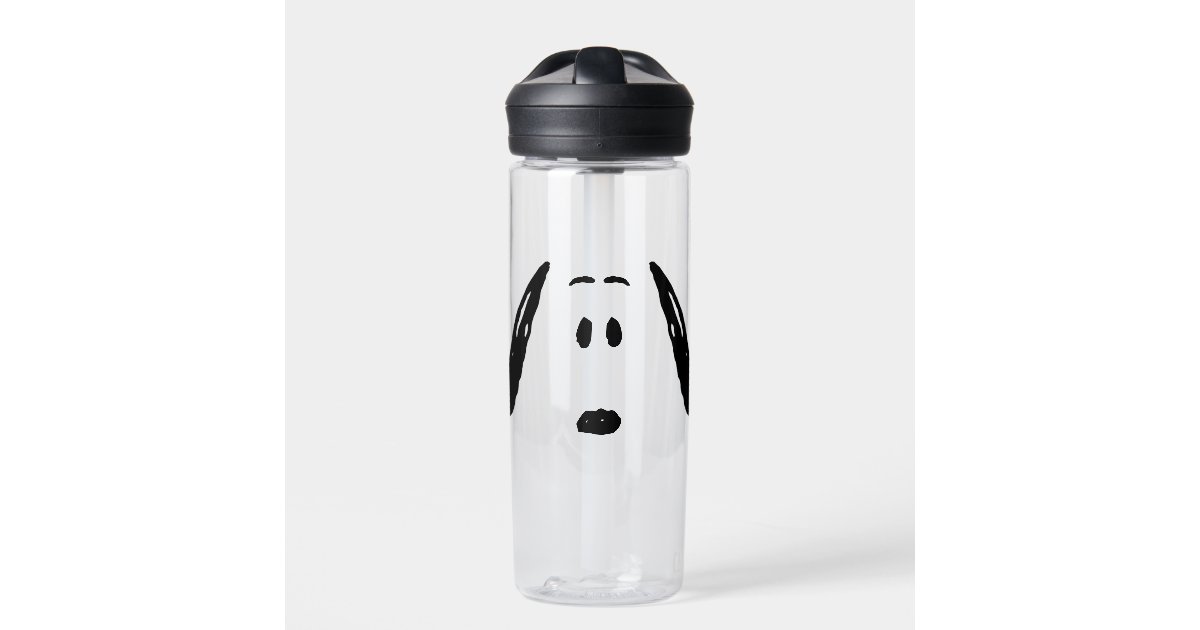 Peanuts | Snoopy Face Water Bottle | Zazzle