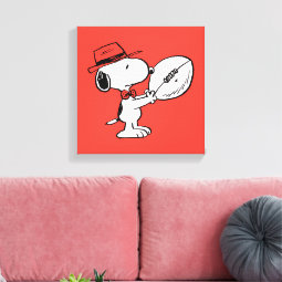 Peanuts | Snoopy Football Coach Canvas Print | Zazzle