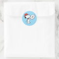 Peanuts | Snoopy Football Coach Classic Round Sticker | Zazzle