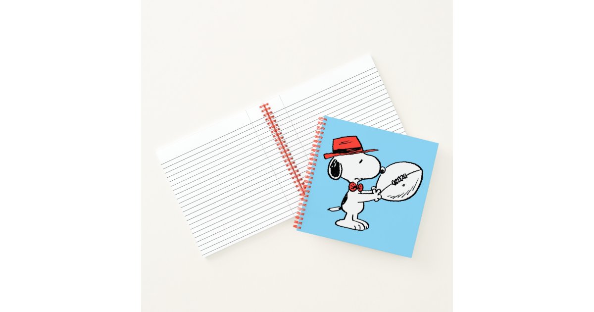 Peanuts | Snoopy Football Coach Notebook | Zazzle