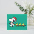 Peanuts | Snoopy & Friends Winter Scarf Postcard | Zazzle