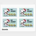 Peanuts | Snoopy & Friends Winter Scarf Rectangular Sticker | Zazzle