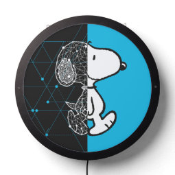 Peanuts | Snoopy Geometric Design LED Sign | Zazzle