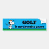 Peanuts | Snoopy Golf Swing Bumper Sticker | Zazzle