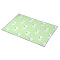 Peanuts | Snoopy Green Deco Dreams Pattern Cloth Placemat | Zazzle