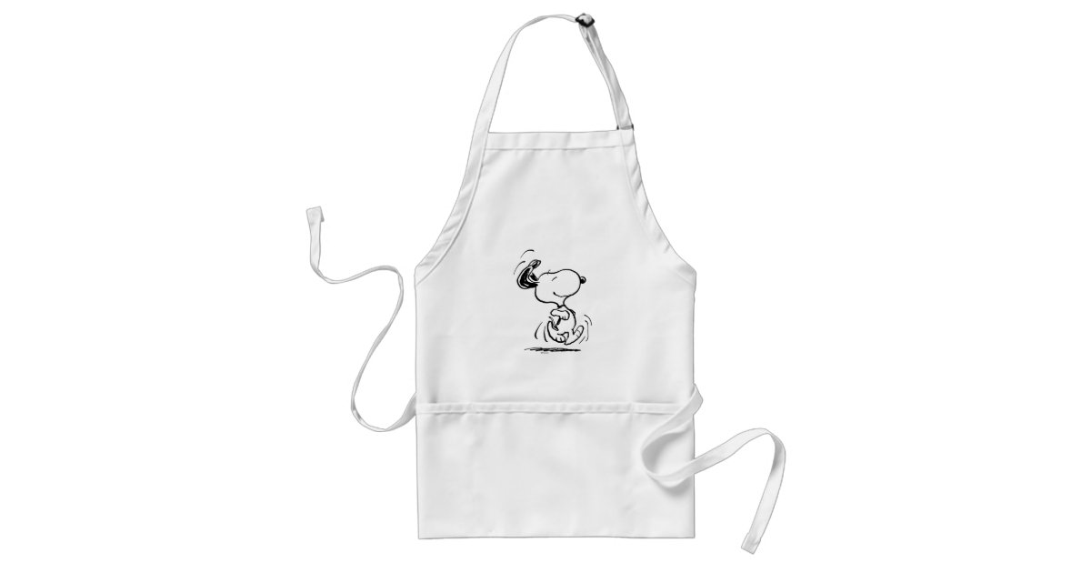 Peanuts | Snoopy Happy Dance Adult Apron | Zazzle