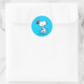 Peanuts | Snoopy Happy Dance Classic Round Sticker | Zazzle