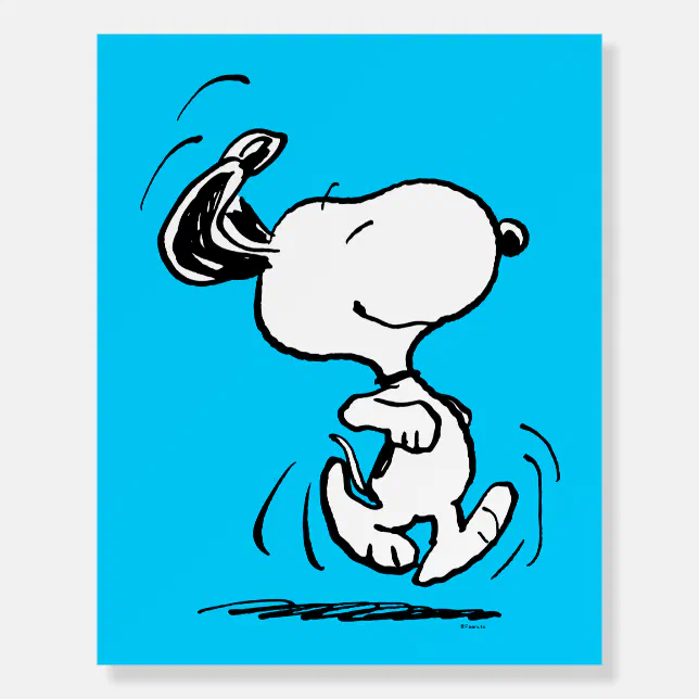 Peanuts | Snoopy Happy Dance Foam Board | Zazzle