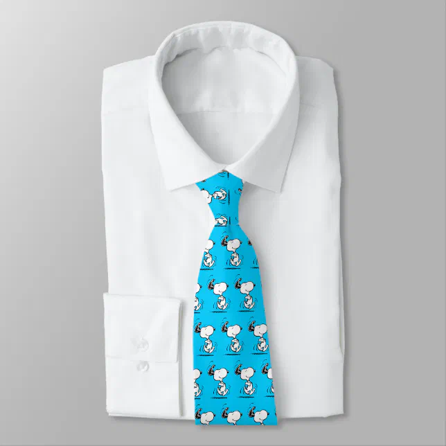 Peanuts | Snoopy Happy Dance Neck Tie | Zazzle
