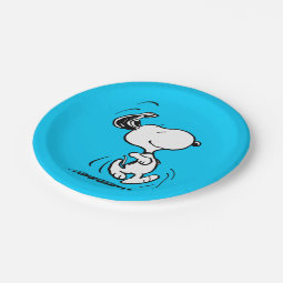 Peanuts | Snoopy Happy Dance Paper Plates | Zazzle