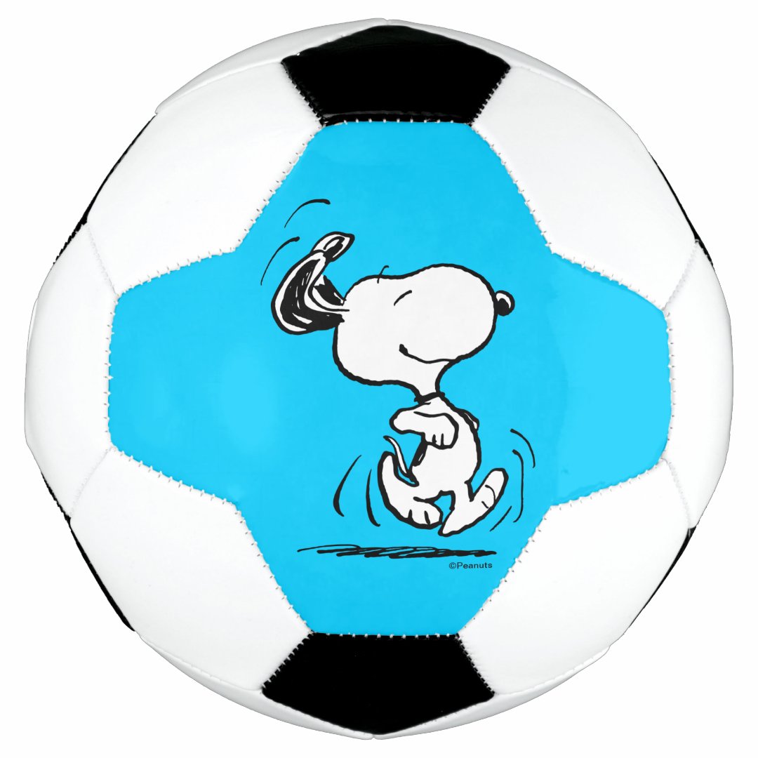 Peanuts | Snoopy Happy Dance Soccer Ball | Zazzle