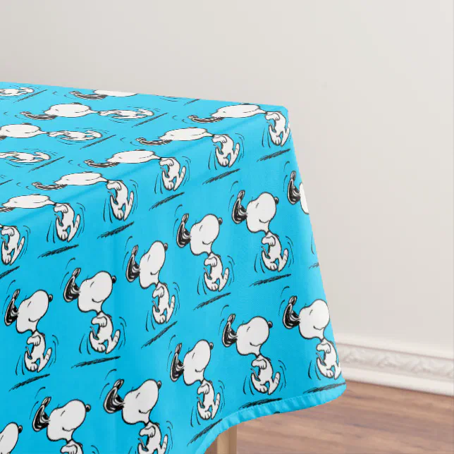 Peanuts | Snoopy Happy Dance Tablecloth | Zazzle