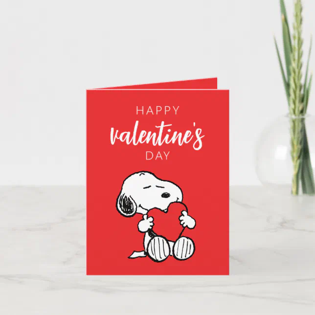 Peanuts | Snoopy Heart Hug Card | Zazzle
