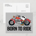 Peanuts | Snoopy & His Motorcycle Postcard | Zazzle