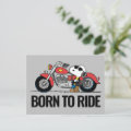 Peanuts | Snoopy & His Motorcycle Postcard | Zazzle
