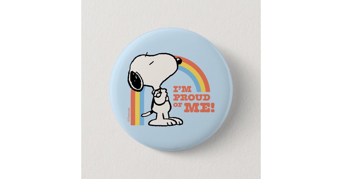 Peanuts | Snoopy I'm Proud of Me Button | Zazzle