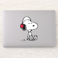 Peanuts | Snoopy in Headsets Sticker | Zazzle