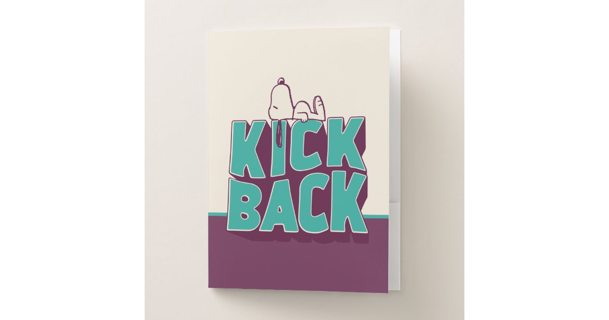 Peanuts | Snoopy Kickback Pocket Folder | Zazzle