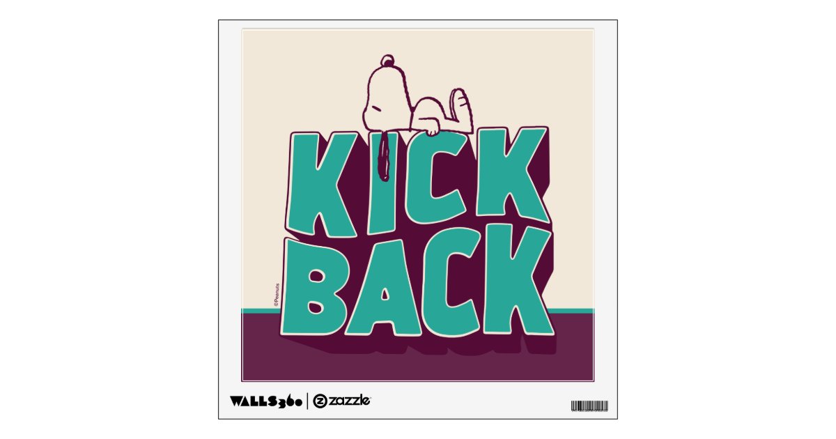 Peanuts | Snoopy Kickback Wall Decal | Zazzle