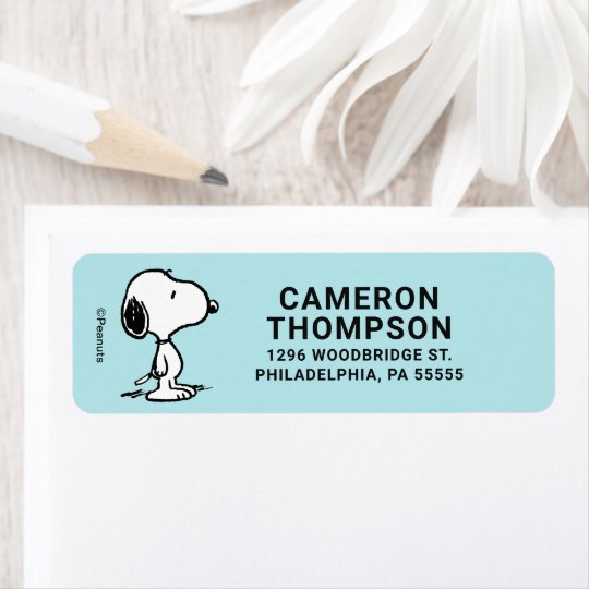 Peanuts | Snoopy Label | Zazzle.com