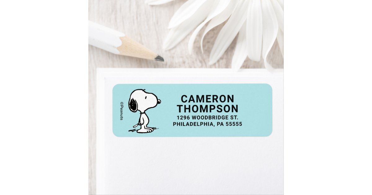 Peanuts | Snoopy Label | Zazzle