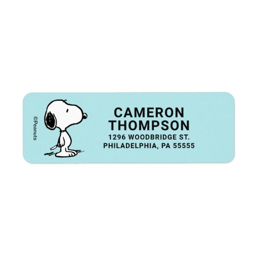 Peanuts | Snoopy Label | Zazzle